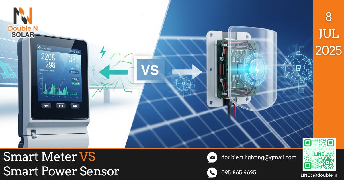 Smart Meter กับ Smart Power Sensor ต่างกันอย่างไร - Double N Solar